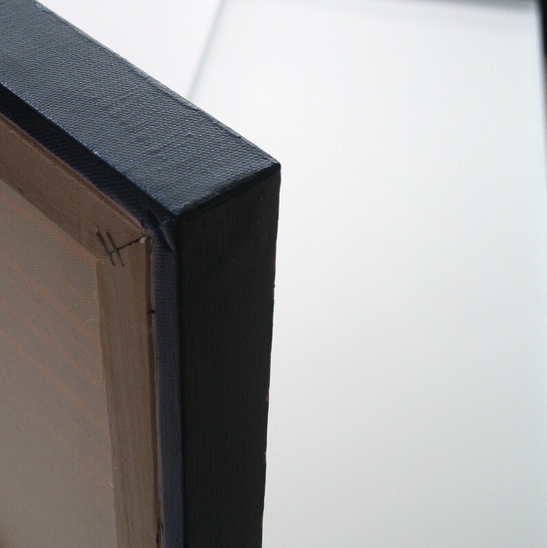 Cool Mud Compression, Abstract Geometric Original Painting, Stretched ...