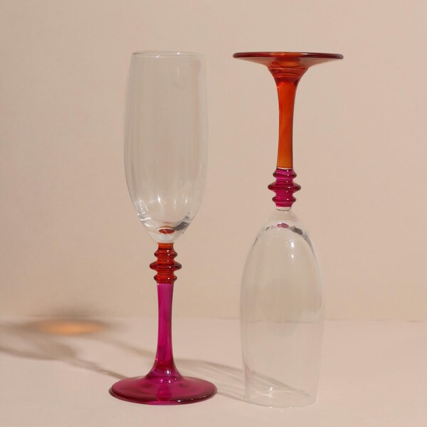 Colored Stemware - Etsy