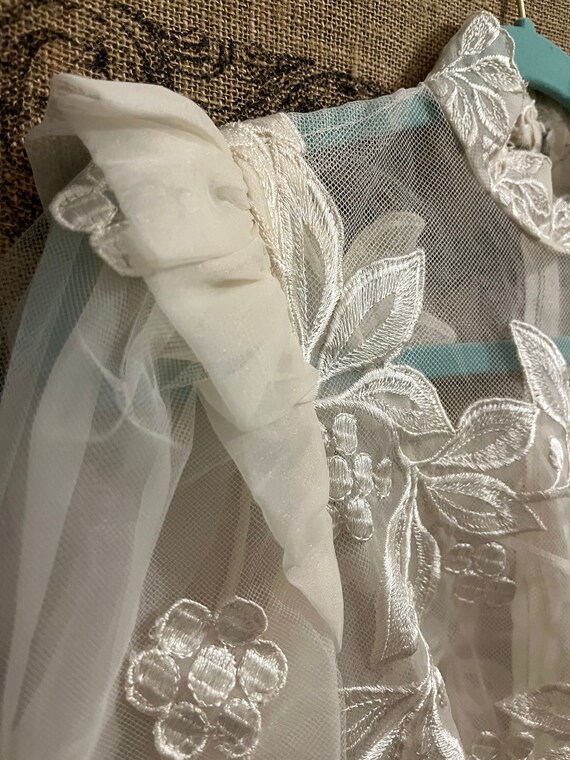 Vintage Sheer Bridal Gown Overdress - Gem