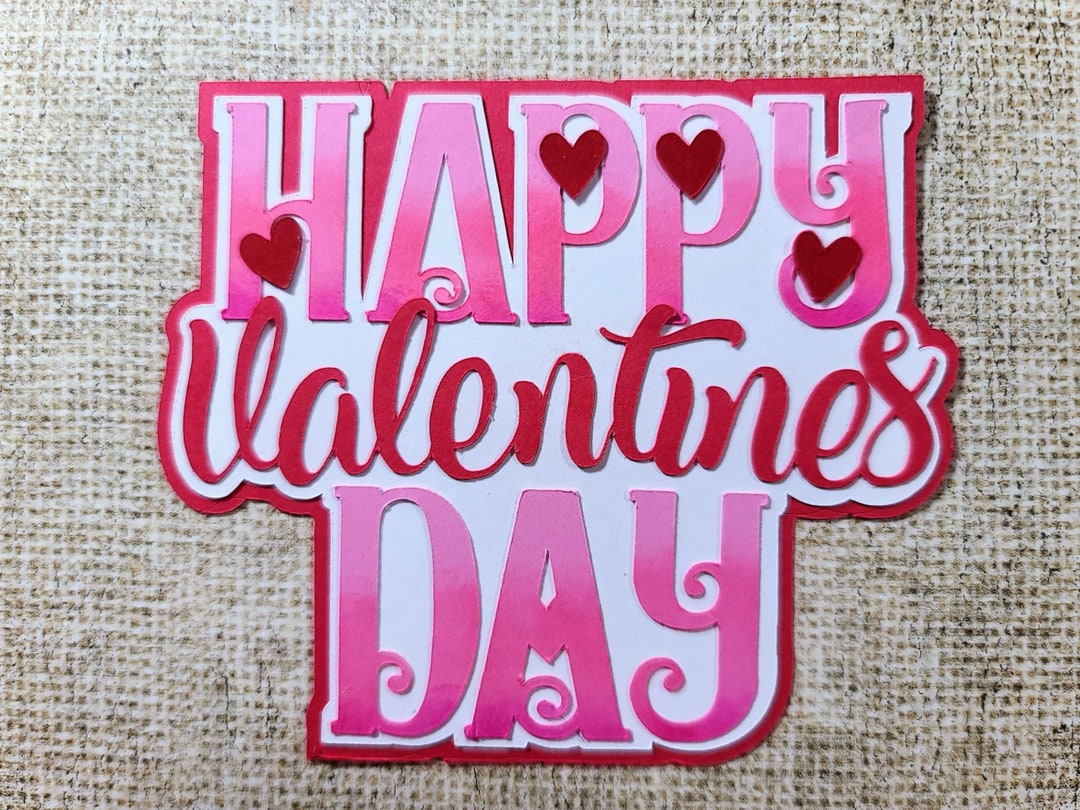 Happy Valentines Day Title, Valentine Scrapbook Embellishments ...