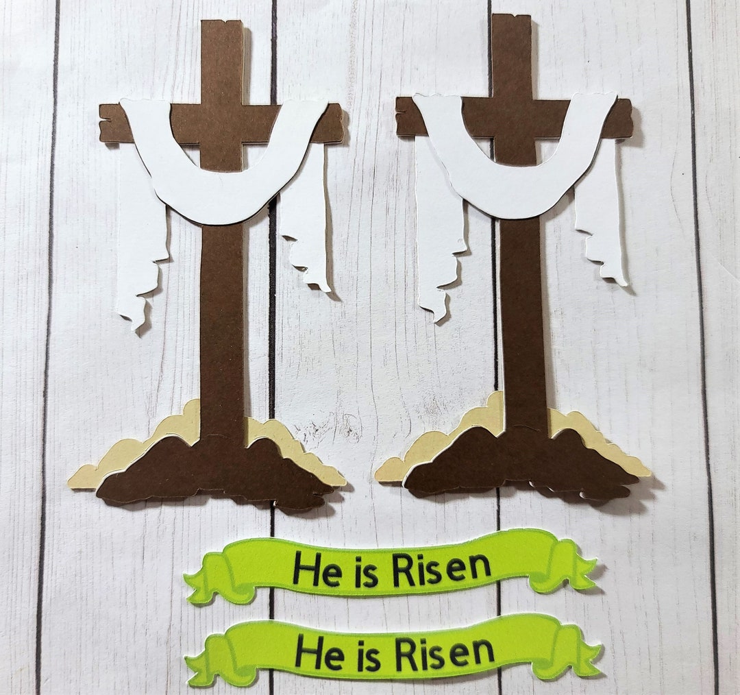 Cross Scrapbook Embellishments, Easter Card Topper, 3d, Paper Piecing ...