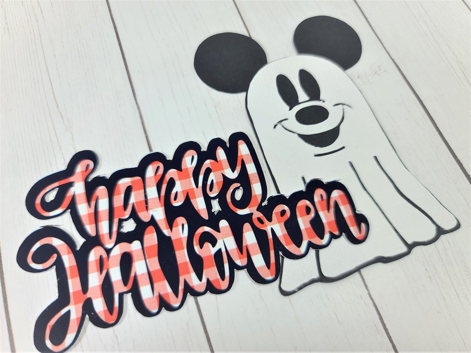 Mickey Mouse Halloween Ghost Scrapbook Die Cut Embellishments - Etsy