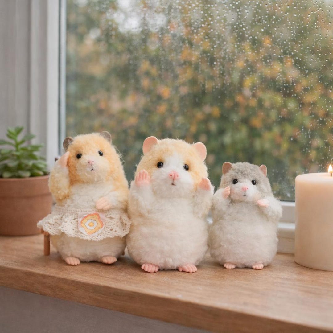 Custom Hamster Plush Doll, Personalized Pet Stuffed Animal, Handmade ...