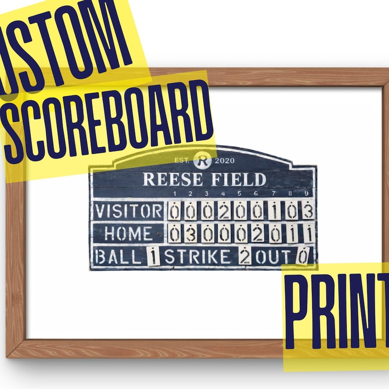 Baseball Scoreboard - Etsy