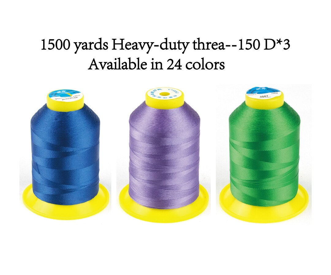 1500 Yards Heavy-duty Thread,jean Thread,top Stitch Thread,buttonhole ...