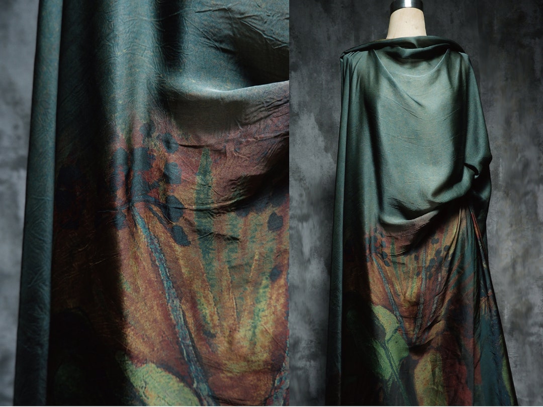 Fabric, Fabric by the Yard, Sewing Fabric, Dress Fabric, Designer Fabric, Summer Fabric, Thin ...