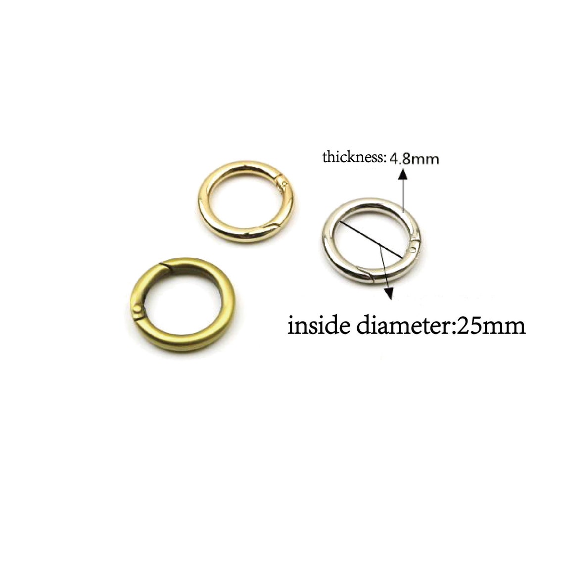 Metal O Ringsspring o ring clasps spring gate ring purse o | Etsy