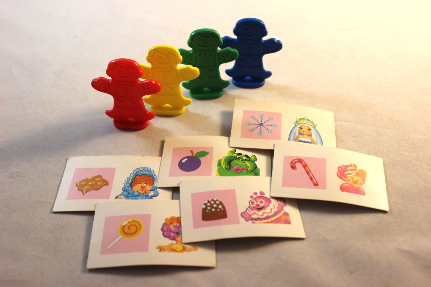 Vintage Candyland Game Pieces and Character Cards | Etsy