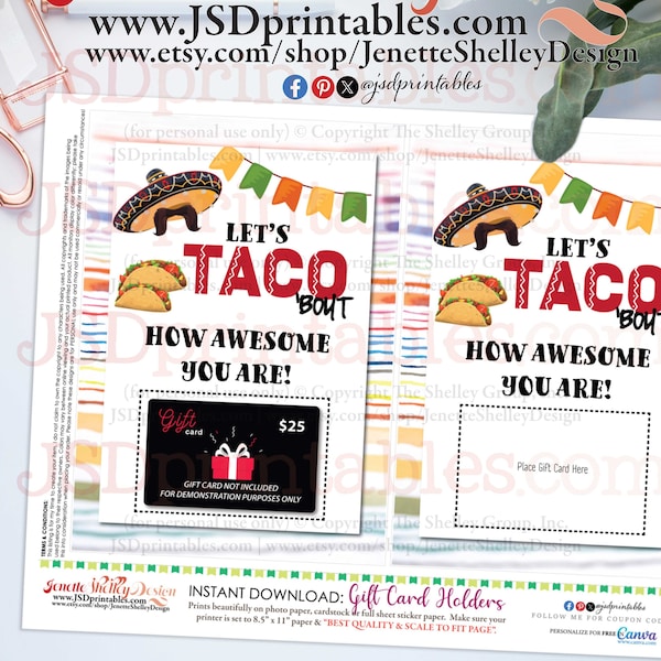 Taco Card - Etsy