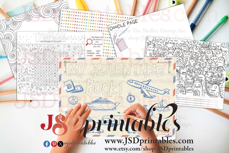 My Adventure Travel Coloring Book for Kids Vacation Busy Book ...