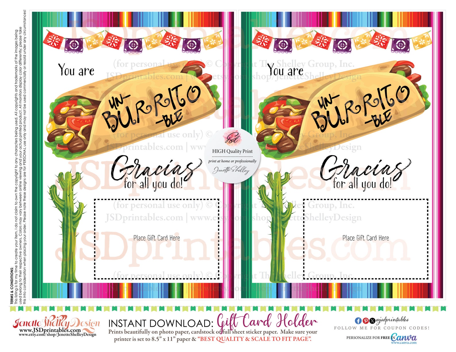 Burrito Gift Card Holder for Boss Gift for Burrito Mexican Food Gift ...