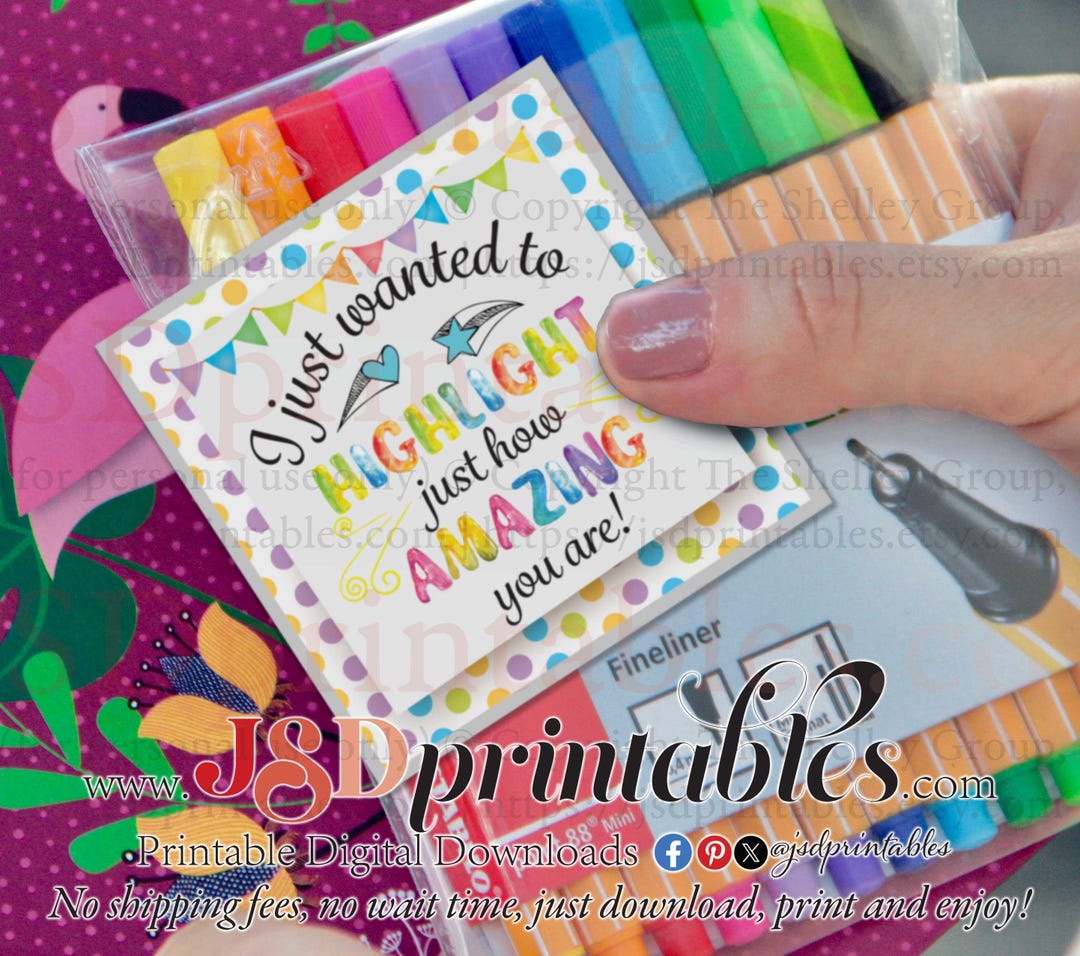 Highlight How Amazing You Are Teacher Gifts, Highlighter or Pen Gift ...