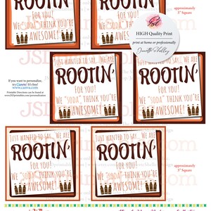Soda Gift Tags Root Beer Gift Tags Rooting Soda Tag Printable Soda Gift ...