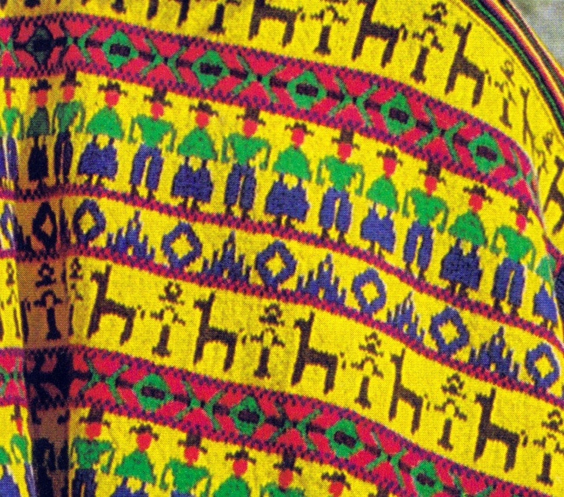 PATTERN Knit Peruvian Poncho and Helmet 1970's United - Etsy