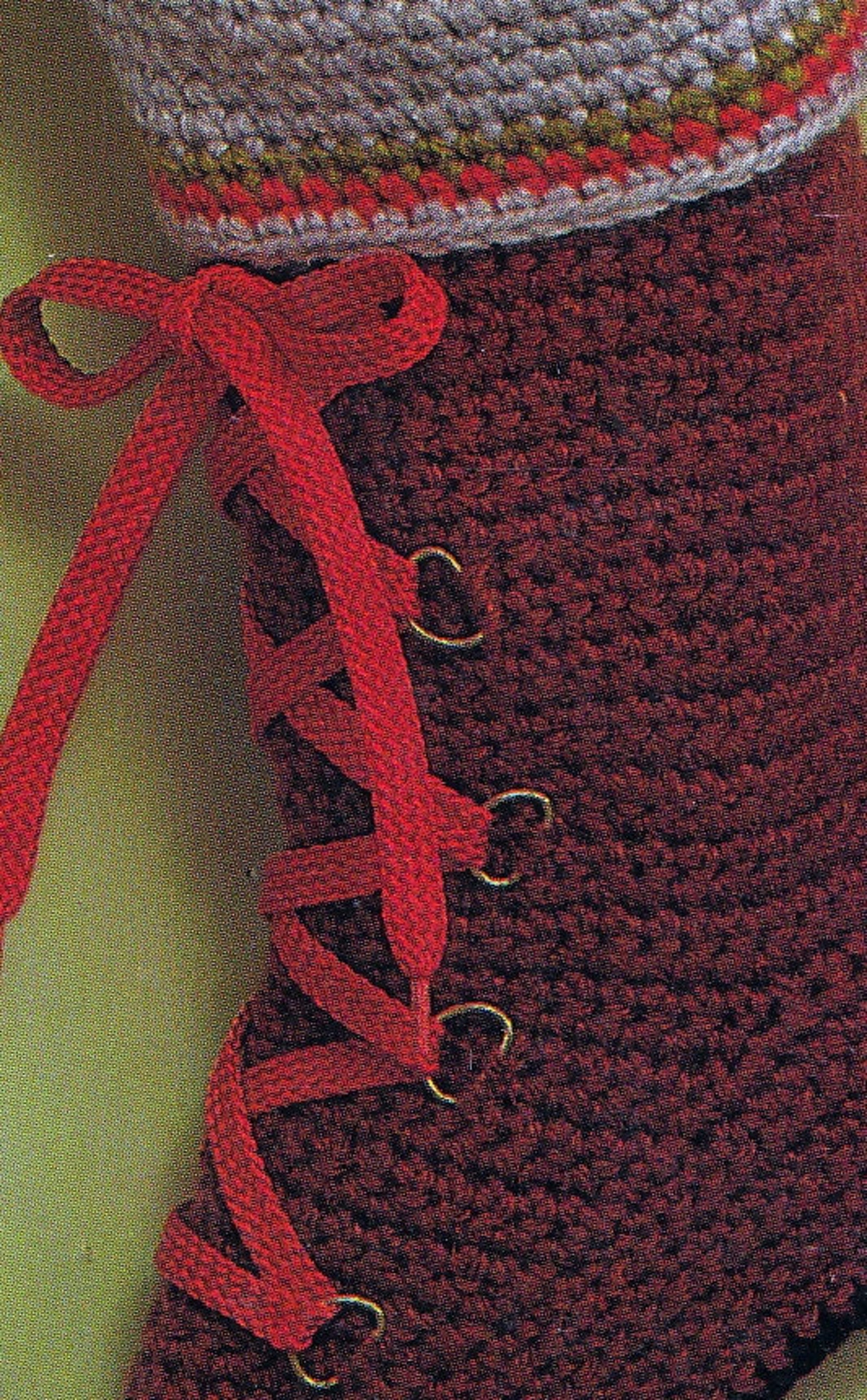 PATTERN Crochet Christmas Hiking Boot Stocking Vintage PDF PATTERN - Etsy