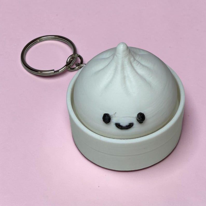 Dumpling Fidget Clicker Keychain | Mechanical Keyboard Switch Toy (3D ...