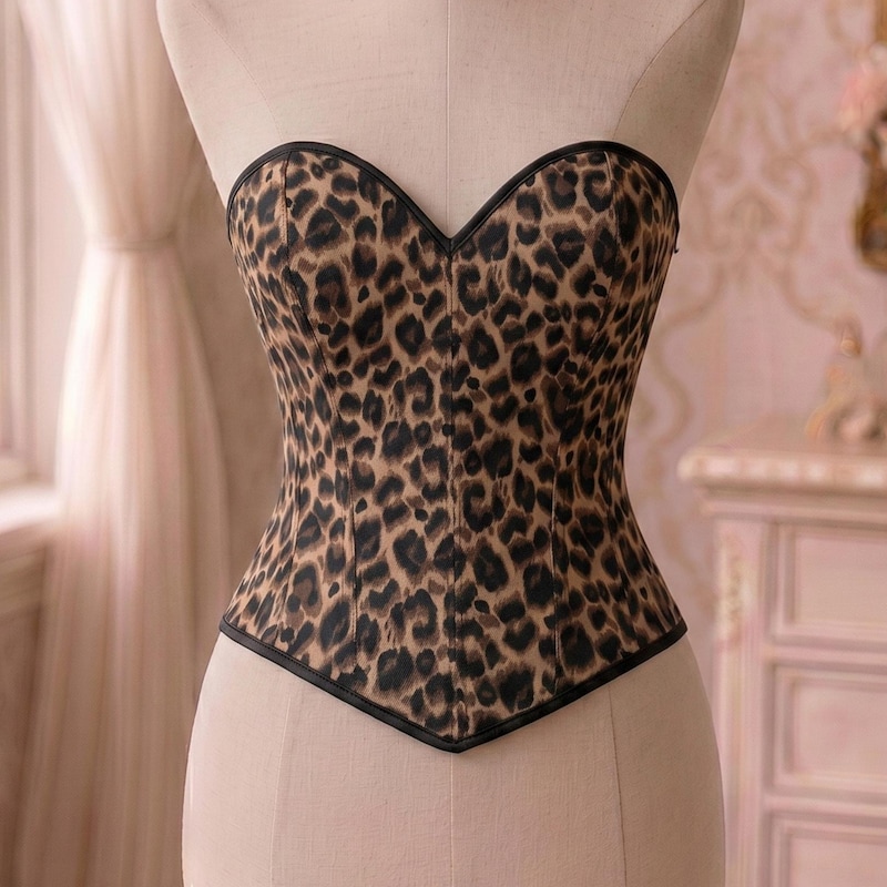 Leopard Corset Women - Etsy