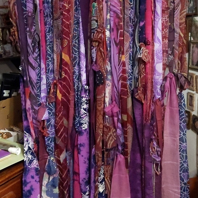 Rag Curtains - Etsy
