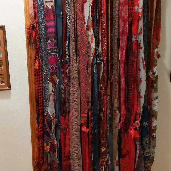 Rag Curtain - Etsy
