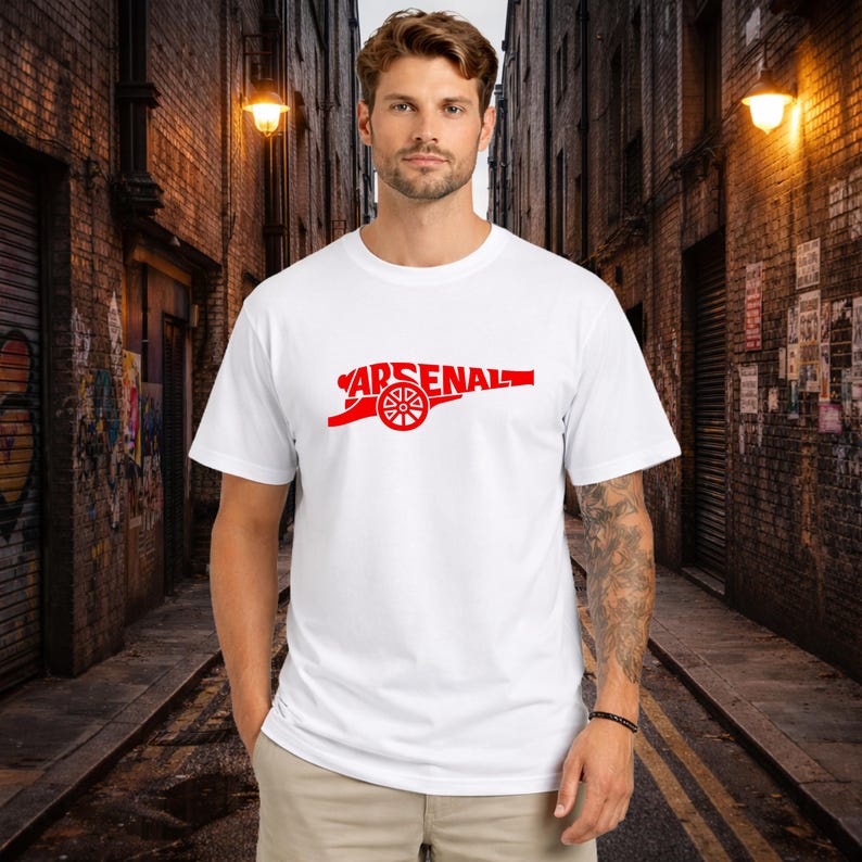 Cannon Shirt, Arsenal Cannon Gunners Fan Tee, North London Football ...