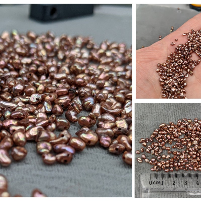 Chocolate Keshi Pearls - Etsy