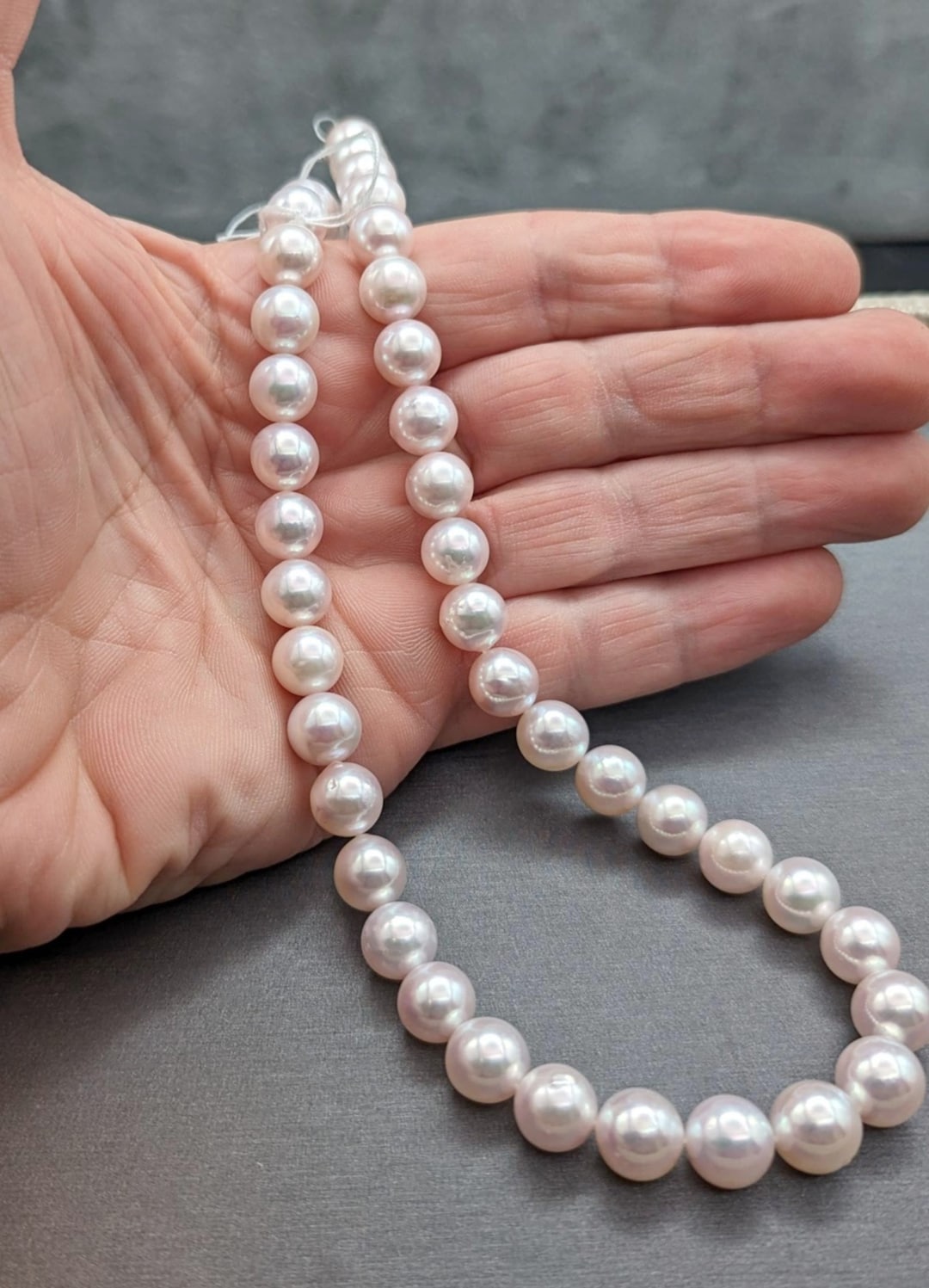 Very Large Japanese Cultured Pearls - Akoya Pearls - Japanese Saltwater ...