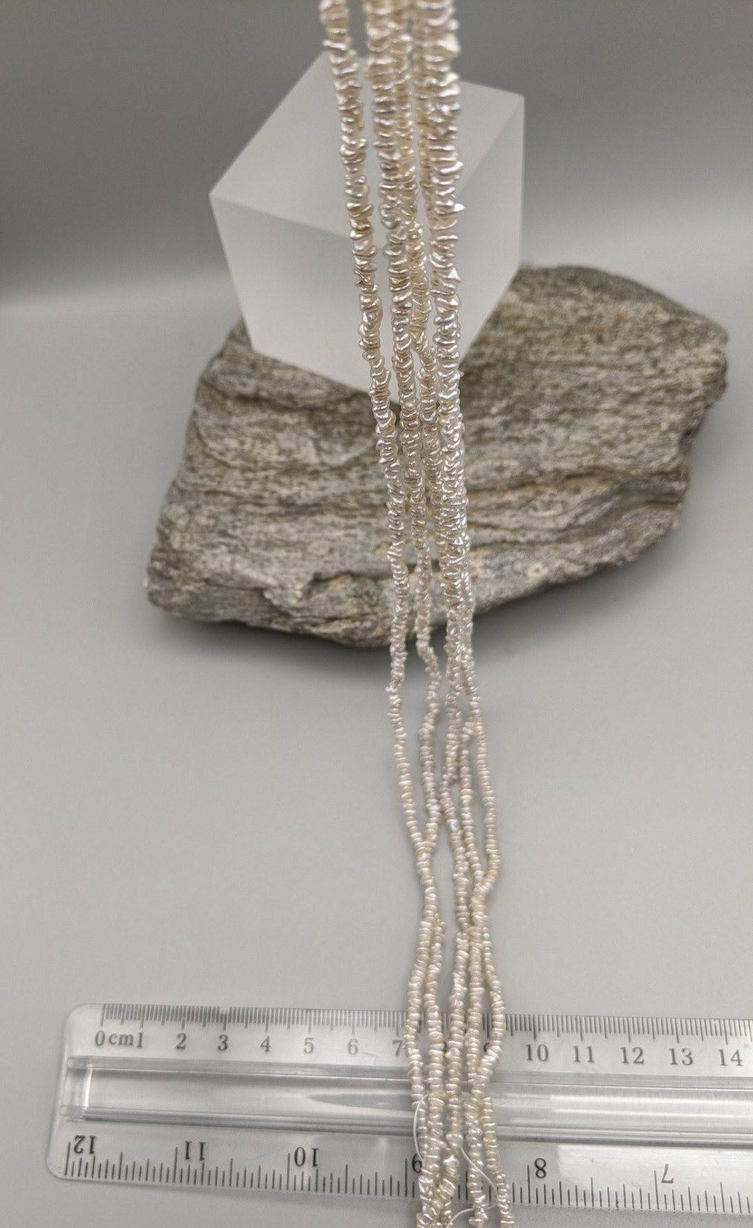 Keshi Pearls - Japanese Akoya Saltwater Pearls - Flattish Shaped Keshi ...