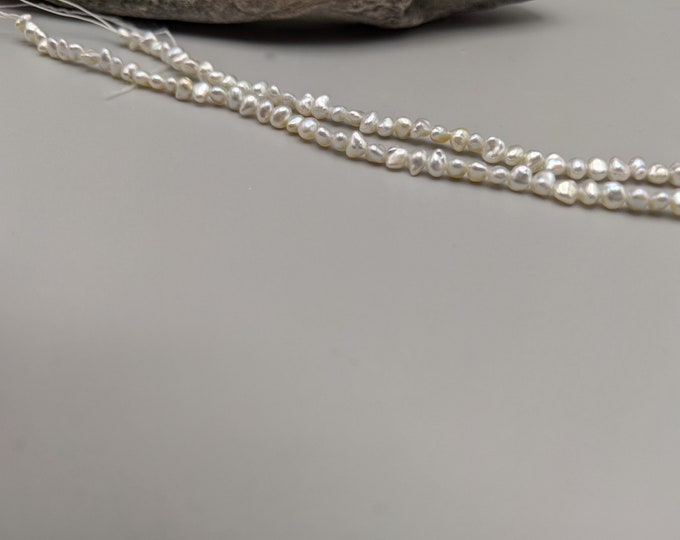 Keshi Pearls Japanese Akoya Side Drilled Natural Color Saltwater Pearls ...