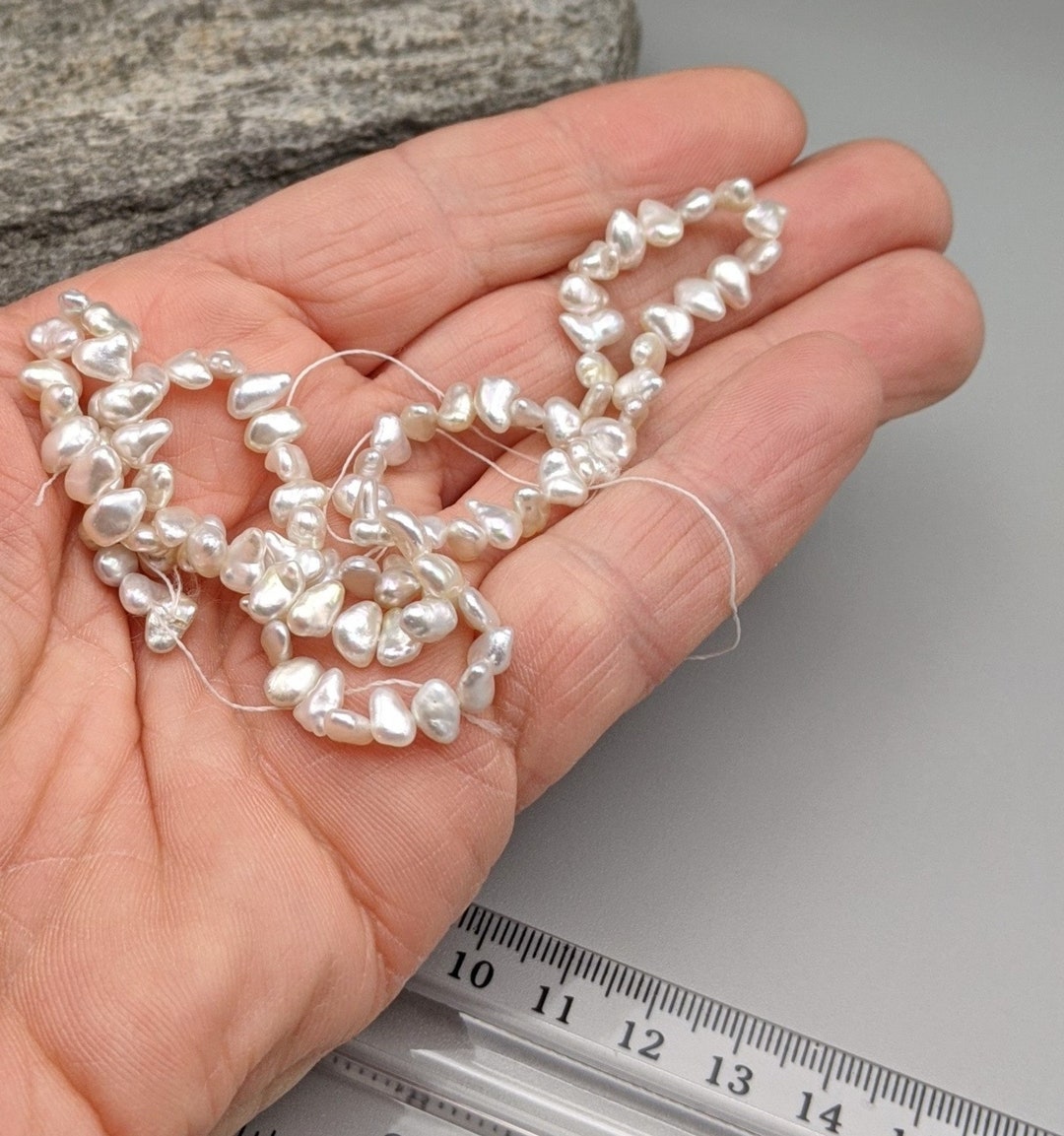 Very Large Keshi Pearls - Japanese Akoya Natural Color Outstanding ...