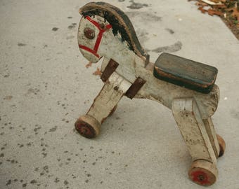 Vintage Ride On & Rocking Toys | Etsy