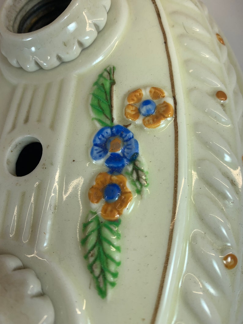 Vintage Porcelain Light Fixture Farmhouse Lighting Art Deco - Etsy