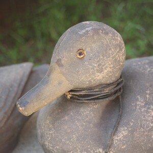SPRING SALE - Pair of Mallard Ducks, Paper Mache, Duck Decoy, Home ...