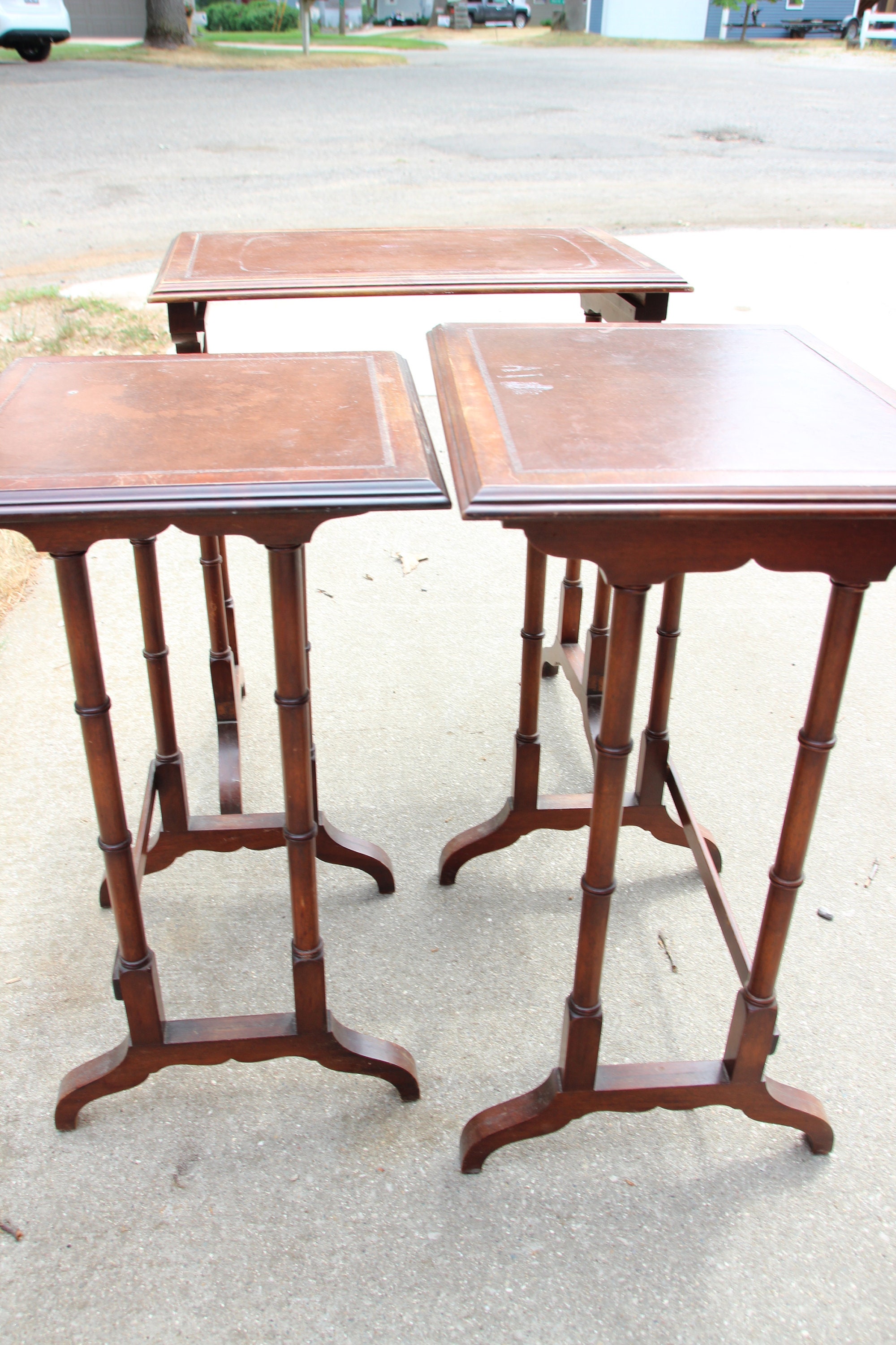 1940s, Colonial Manufacturing, Nesting Tables, Stacking Tables ...
