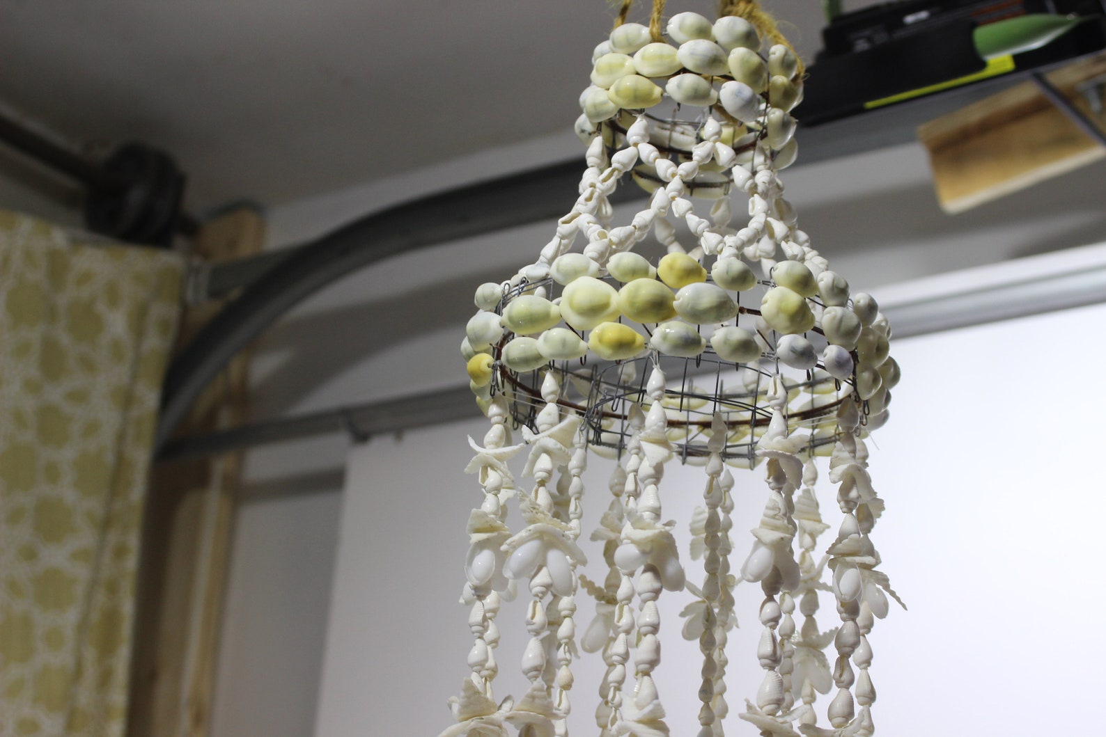 Seashell Hanging, Chandelier, Plant Holder, Vintage Plant Hanger ...