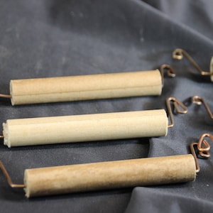 Set of 12, Vintage Parcel Handles, Twine Holder, Ribbon Holder, Mid ...