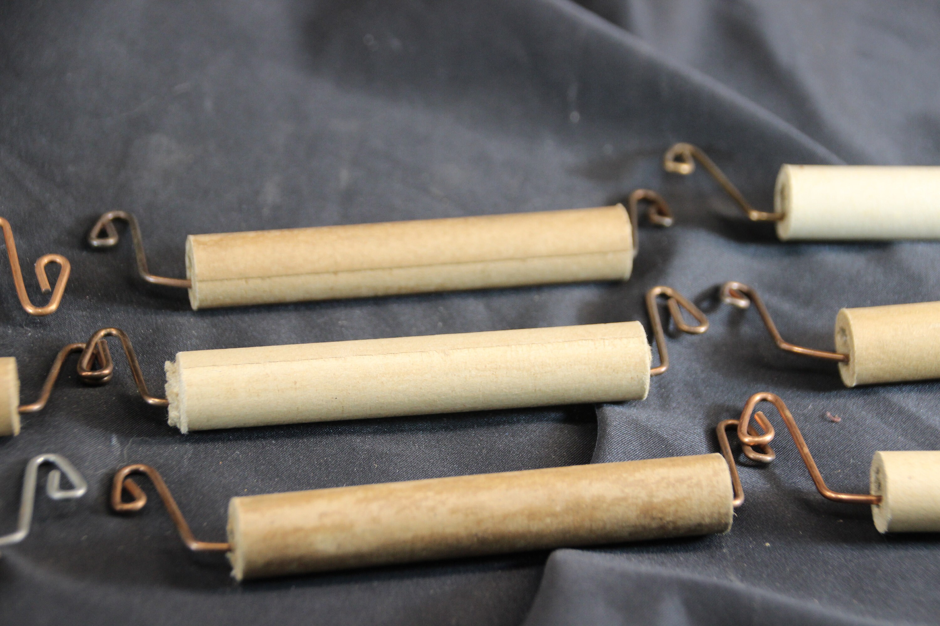 Set of 12, Vintage Parcel Handles, Twine Holder, Ribbon Holder, Mid ...