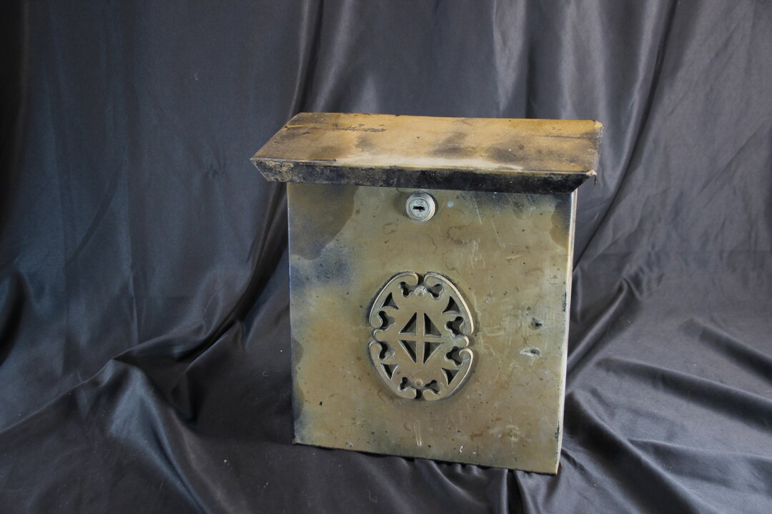 MCM, 1950's, Wall Mounting, Postal Box, Vintage Metal Mail Box, Storage ...