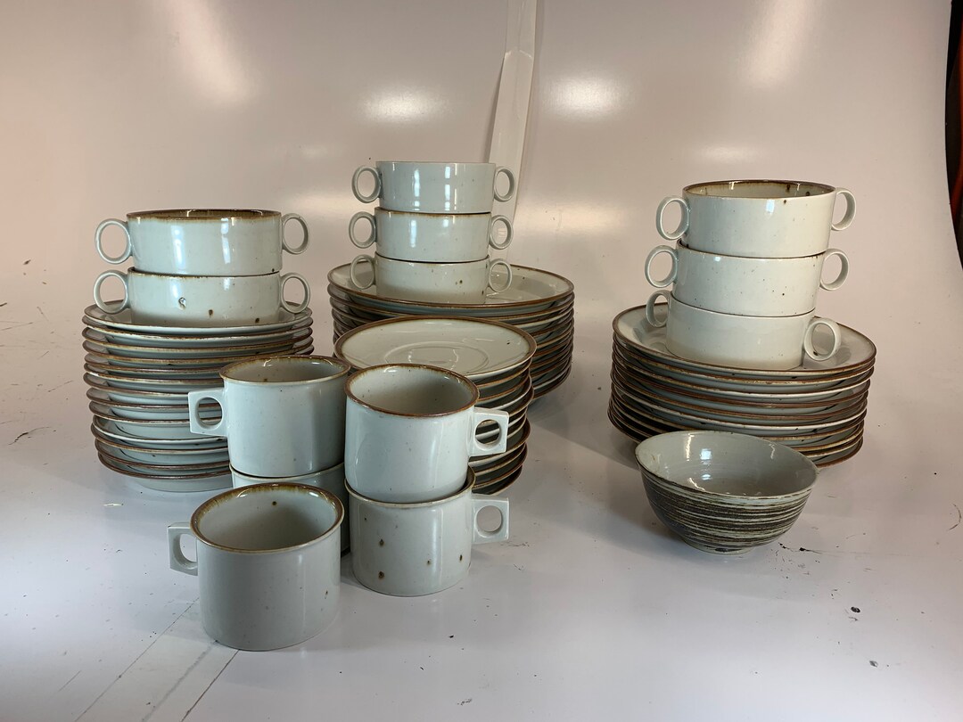 Set of 57, Vintage DANSK Dishes, Mid Century Modern, Stoneware, Denmark ...