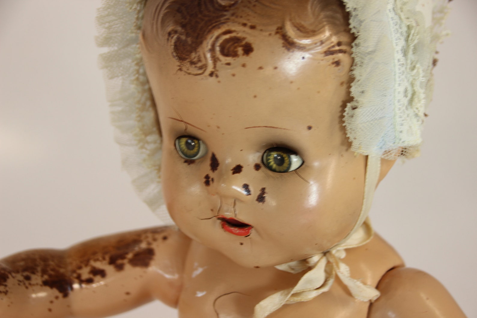 Antique, 1940s, Composite Doll, Composite, Jointed Body, Old Doll ...