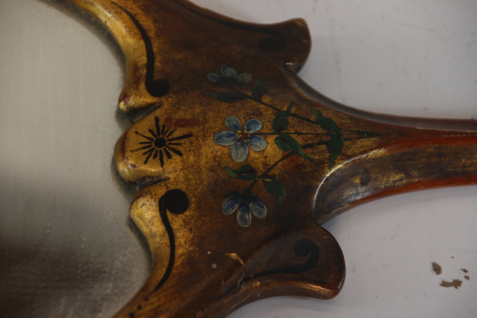 Antique, Wooden, Art Nouveau, Hand Mirror, Victorian Hand Mirror ...
