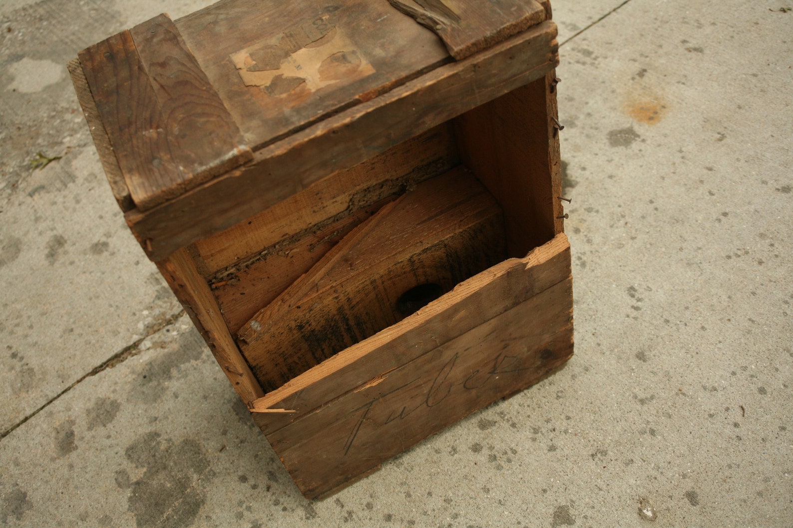 Vintage Crate, Painting Tube Crate, Crate, Storage Crate, Artist, Old ...