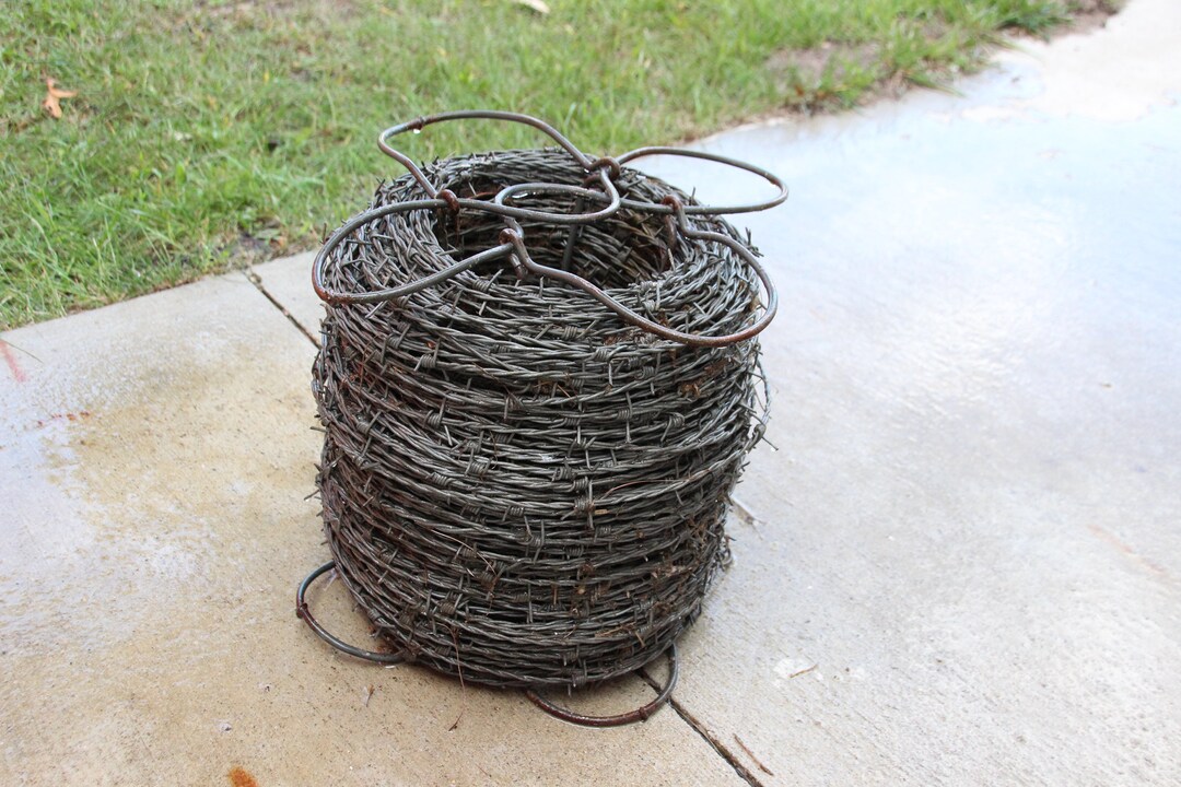 Vintage Bail of Barb Wire, Barb Wire, Vintage Barb Wire, Primitive ...