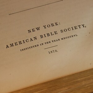 Antique 1872,1870s Large Bible, Family Bible, Family, Leather Bible ...