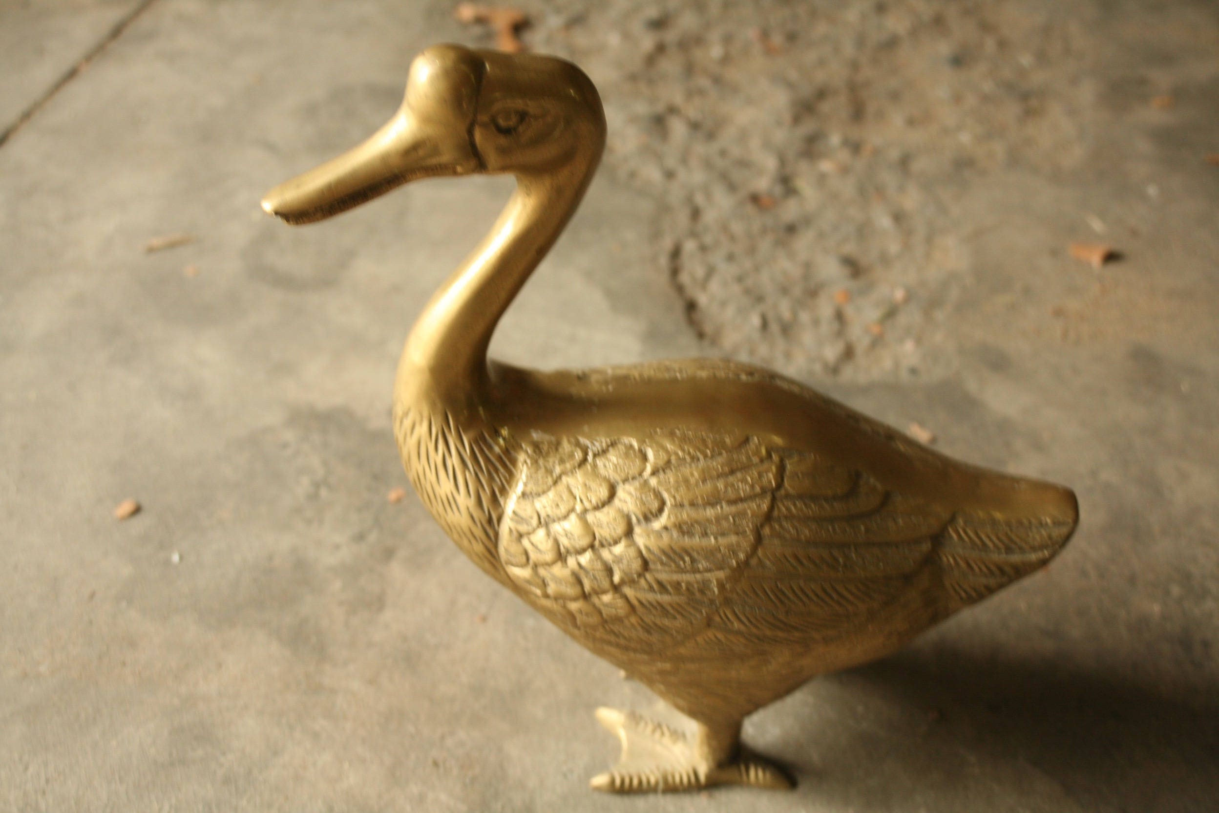 SALE 7 Pound Vintage Brass Goose Nautical Decor Retro | Etsy