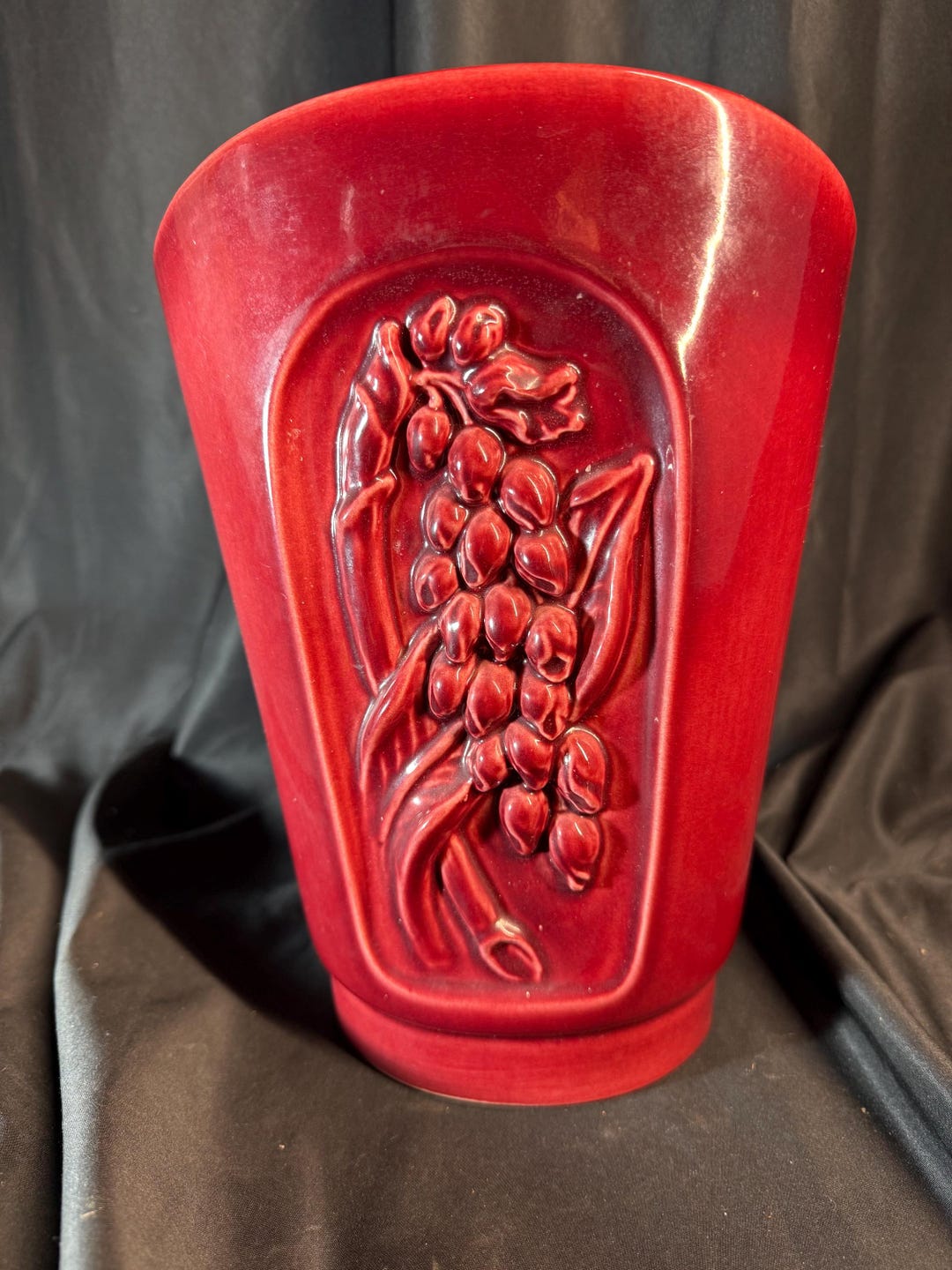 Rare, Red Wing Pottery, Red Wing, Pottery Vase, Burgundy Vase, Red Wing ...