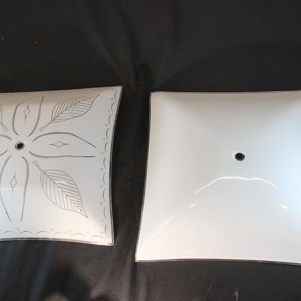 Square Glass Shades for Light Fixture - Etsy