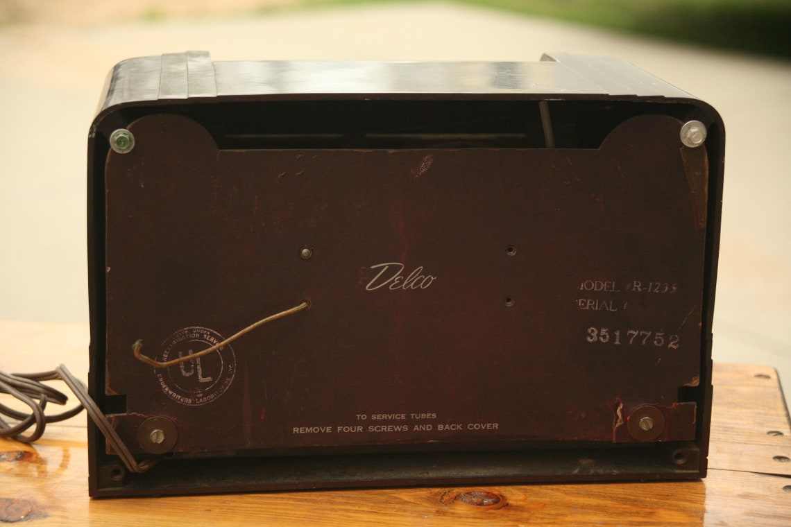 Working 1930s Delco Bakelite Art Deco Style Radio, Vintage Radio ...