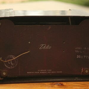 Working 1930s Delco Bakelite Art Deco Style Radio, Vintage Radio ...