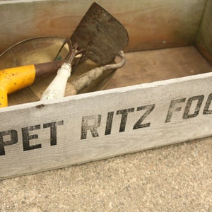 Vintage Crate, Pet Crate, Storage Crate, Pet Ritz Food, Old Crate ...