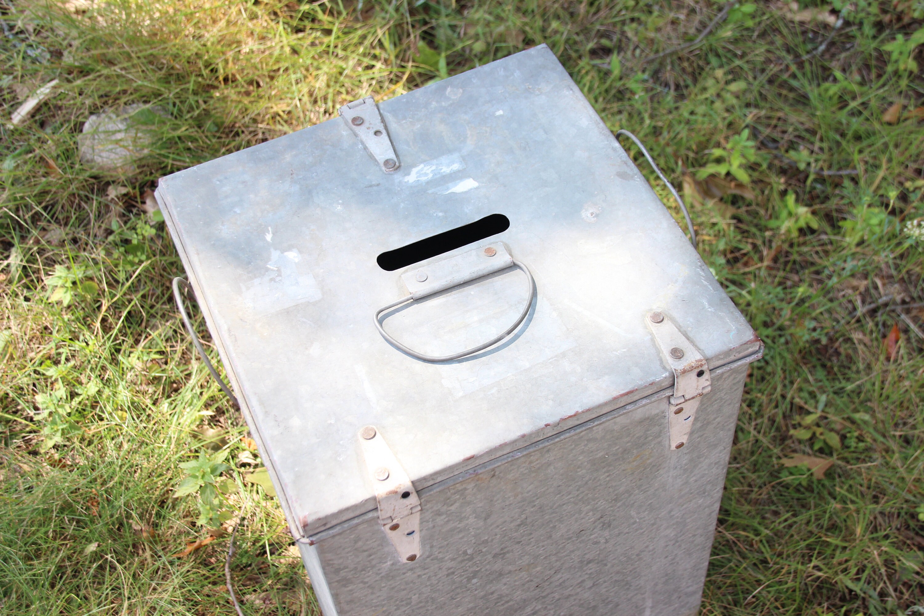 Medium Vintage Galvanized Ballot Box Election Ballot Box | Etsy
